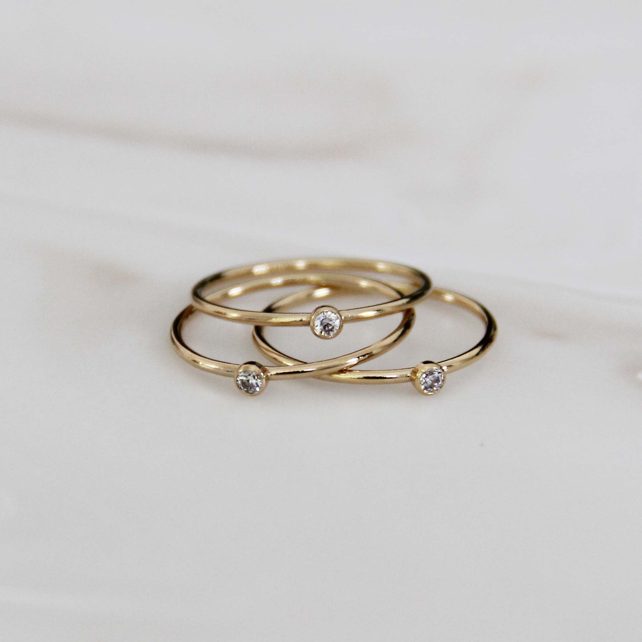 Ring with single stone store
